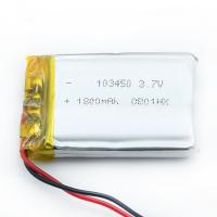 China Lightweight 103450 1800mah 3.7 V Li Polymer Battery For Ultraviolet Disinfection Lamp for sale