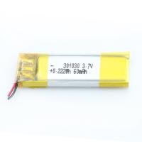 China 301030 60mah Lipo Polymer Battery for sale