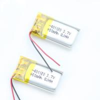 China LiCoO2 NMC 401120 0.185wh Lipo Polymer Battery Bluetooth Headset 50mAh for sale