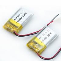 China LiCoO2 NMC 401120 0.185wh Lipo Polymer Battery Bluetooth Headset 50mAh for sale
