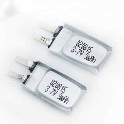 China ISO14001 020815 3.7 V Li Polymer Battery 6mAh To 9mAh for sale