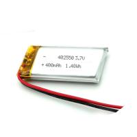 China 402550 Rechargeable Flat Lithium Polymer Battery Consumer Electronics 3.7V 400mah for sale