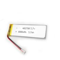 China Custom Flexible 4.0mm Thin Lipo Battery 3.7V 1000Mah 402780 for sale