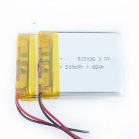 China 503035 Bluetooth Earbud 3.7 V Li Polymer Battery 500mah 520mah for sale