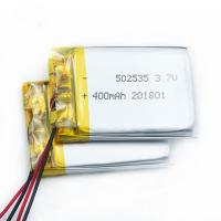 China Un38.3 502535 400mah Bluetooth Earbud Battery 5.0*25*37mm for sale