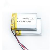 China 603040 3.7v 650mah Lipo Battery for sale