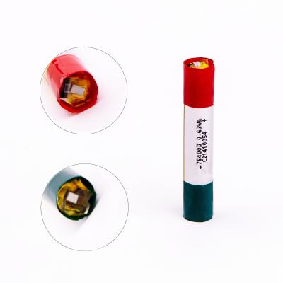 China High Performance 3.7V OEM Lithium Battery 75400 Rechargeable For Tattoo Machine for sale