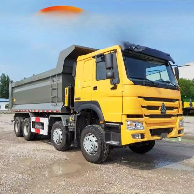 China Howo Euro 4 380hp 8x4 Dump Truck with ZF8118 Steering System and 50 Ton Capacity for sale