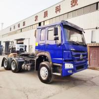 China Affordable Used HOWO 6X4 375HP Tractor Truck Head with Comfortable Cabin in Africa for sale