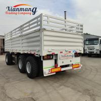 China Sinotruck HOWO 6X4 371HP Fence Cargo Truck , 3 Axles Draw Bar Trailer For Sale for sale