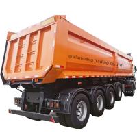 China 3/4 Axle Rear Dump Semi Trailer , Hydraulic Cylinder U Type 20 Tons 50 Tons Tipper Dump Truck For Sale for sale