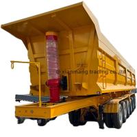 China 3/4 Axle Rear Dump Semi Trailer , Hydraulic Cylinder U Type 20 Tons 50 Tons Tipper Dump Truck For Sale for sale