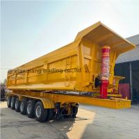 China 3/4 Axle Rear Dump Semi Trailer , Hydraulic Cylinder U Type 20 Tons 50 Tons Tipper Dump Truck For Sale for sale