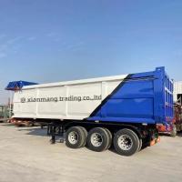 China 3/4 Axles 45 Cubic Meters 70 Ton Tipper Dump Truck , Hydraulic Dump Trailer In China for sale