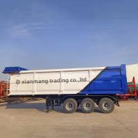 China 3/4 Axles 45 Cubic Meters 70 Ton Tipper Dump Truck , Hydraulic Dump Trailer In China for sale