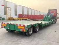 China 80 Ton 3 Axle Low Bed Trailer Detachable Gooseneck Lowboy Trailer For Sale In Guinea And Kenya for sale