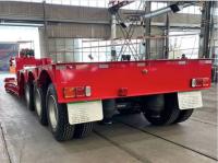 China 80 Ton 3 Axle Low Bed Trailer Detachable Gooseneck Lowboy Trailer For Sale In Guinea And Kenya for sale
