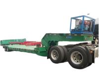 China 3/4 Axle 80-120ton Transport Equipment Lowboy Truck Trailer Detachable Gooseneck Lowbed Semi Trailer For Mali for sale