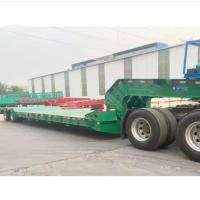 China 3/4 Axle 80-120ton Transport Equipment Lowboy Truck Trailer Detachable Gooseneck Lowbed Semi Trailer For Mali for sale