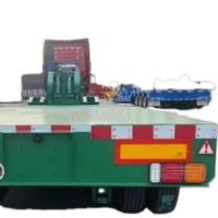 China Front Loading Lowboy Trailer 4 axle 120ton Detachable Gooseneck Hydraulic Removable Drop Deck  Lowbed Trailer for Kenya for sale