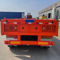 China Custom 3 Axles 4 Axles 40ft 48ft 53ft 60ft Shipping Container Flatbed Semi Trailer For Rwanda And Tanzania for sale