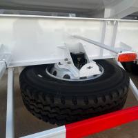 China Lightweight 3 Axle Diesel Fuel Tank Trailer , Steel 30 Ton Fuel Tanker Semi Trailer For Sale for sale