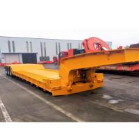 China 2 Line 4 Axle Low Bed Trailer 80-120ton Detachable Gooseneck Semi Truck Lowboy Trailer For Sale Malawi for sale