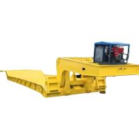 China 3 Axle 80ton Detachable Gooseneck Lowbed Semi Trailer Heavy Duty Lowboy Trailer For Ghana for sale