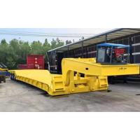 China 3 Axle 80ton Detachable Gooseneck Lowbed Semi Trailer Heavy Duty Lowboy Trailer For Ghana for sale