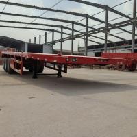 China China Xianmang Flatbed Semi Trailer 40ft Transportation Flatbed Container Semi Trailer For Sale for sale