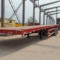 China China Xianmang Flatbed Semi Trailer 40ft Transportation Flatbed Container Semi Trailer For Sale for sale