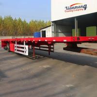 China China Xianmang Flatbed Semi Trailer 40ft Transportation Flatbed Container Semi Trailer For Sale for sale