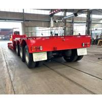 China XM Group 4 Axle Low Bed Trailer Hydraulic Front Load Gooseneck Detachable Lowboy Semi Trailer For Nigeria for sale