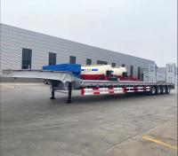 China Gooseneck Detachable 4 Axle Low Bed Trailer , Lowboy Semi Trailer For Sale Mozambique for sale