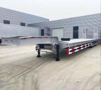 China 2/3/4 Axle Gooseneck Detachable Semi Lowbed Trailer , Lowboy Semi Trailer For Sale In Mexico for sale