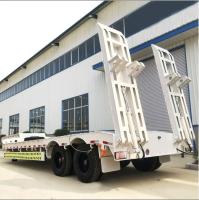 China XM Group 4 Axle 50 60 Ton Gooseneck Lowbed Semi Trailer Lowboy Truck Trailer For Tanzania And Kenya for sale