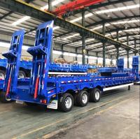 China XM Group 4 Axle 50 60 Ton Gooseneck Lowbed Semi Trailer Lowboy Truck Trailer For Tanzania And Kenya for sale