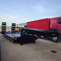China Used New Lowboy Truck Trailer 60T Lowbed Semi Trailer For Sale for sale