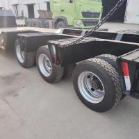 China New 3 Axle Semi Truck Lowboy Trailer , 60 Ton Low Bed Trailer For Sale for sale