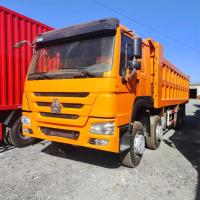 China Sinotruk 8x4 Model 371hp Dump Truck With Euro 3 Emission Standard Left Rudder Tire 12R20 for sale