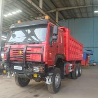 China 6X6 ARMY DUMP TRUCK 25T 10 WHEELS 30CUBIC DIESEL FUEL TYPE SINOTRUK HOWO ALL WHEEL DRIVE TIPPER TRUCK WITH GOOD CONDITION for sale
