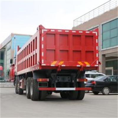 China Howo 8x4 12-Tyre LHD Dump Truck Euro II Emission Standard 380HP Customizable Right Rudder for sale