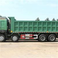 China SINOTRUK HOWO USED 375HP 8X4 LHD AND RHD 300L DUMP TRUCK CARGO BOX LENGTH IS 7600*2300*1500MM for sale