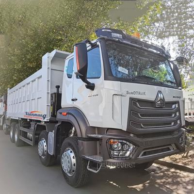 China HOWO NX RIGHT OR LEFT HAND DRIVE 320-400HP SECOND HAND TIPPER TRUCK 12 WHEEL 8X4 MINING DUMP TRUCK Fuel Tank 400L for sale