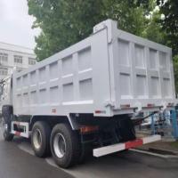 China Customizable White Color HOWO 6X4 375HP Dump Truck Seats≤5 Container Length 5.60 * 2.35 * 1.5mm for Euro 2 Emission Standard for sale