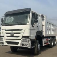 China Customizable White Color HOWO 6X4 375HP Dump Truck Seats≤5 Container Length 5.60 * 2.35 * 1.5mm for Euro 2 Emission Standard for sale