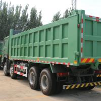 China 12.00R20 Tyre Type HOWO 8x4 Euro 2 375HP Left Drive Heavy Dump Truck with 7.6*2.3*1.5m Load Box for sale