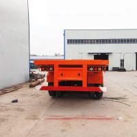 China New 3-Axle 12-Tire Flat Plate Semi-Trailer For Sale With Carrying Capacity Of 30-60 Tons Of 40-Foot Container for sale