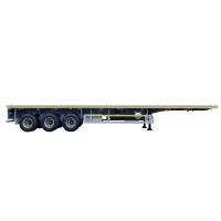 China 30 Tons, 40 Tons, 50 Tons, 60 Tons Container Flatbed Truck Semi-Trailer Machinery And Equipment Transport Building Materials for sale