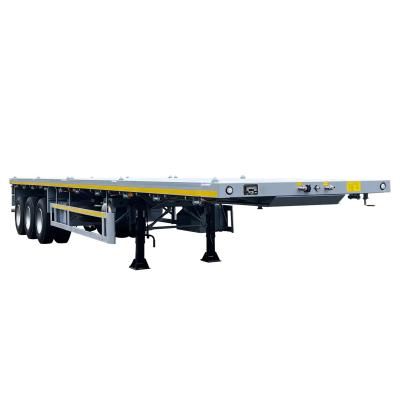 China 30 Tons, 40 Tons, 50 Tons, 60 Tons Container Flatbed Truck Semi-Trailer Machinery And Equipment Transport Building Materials for sale